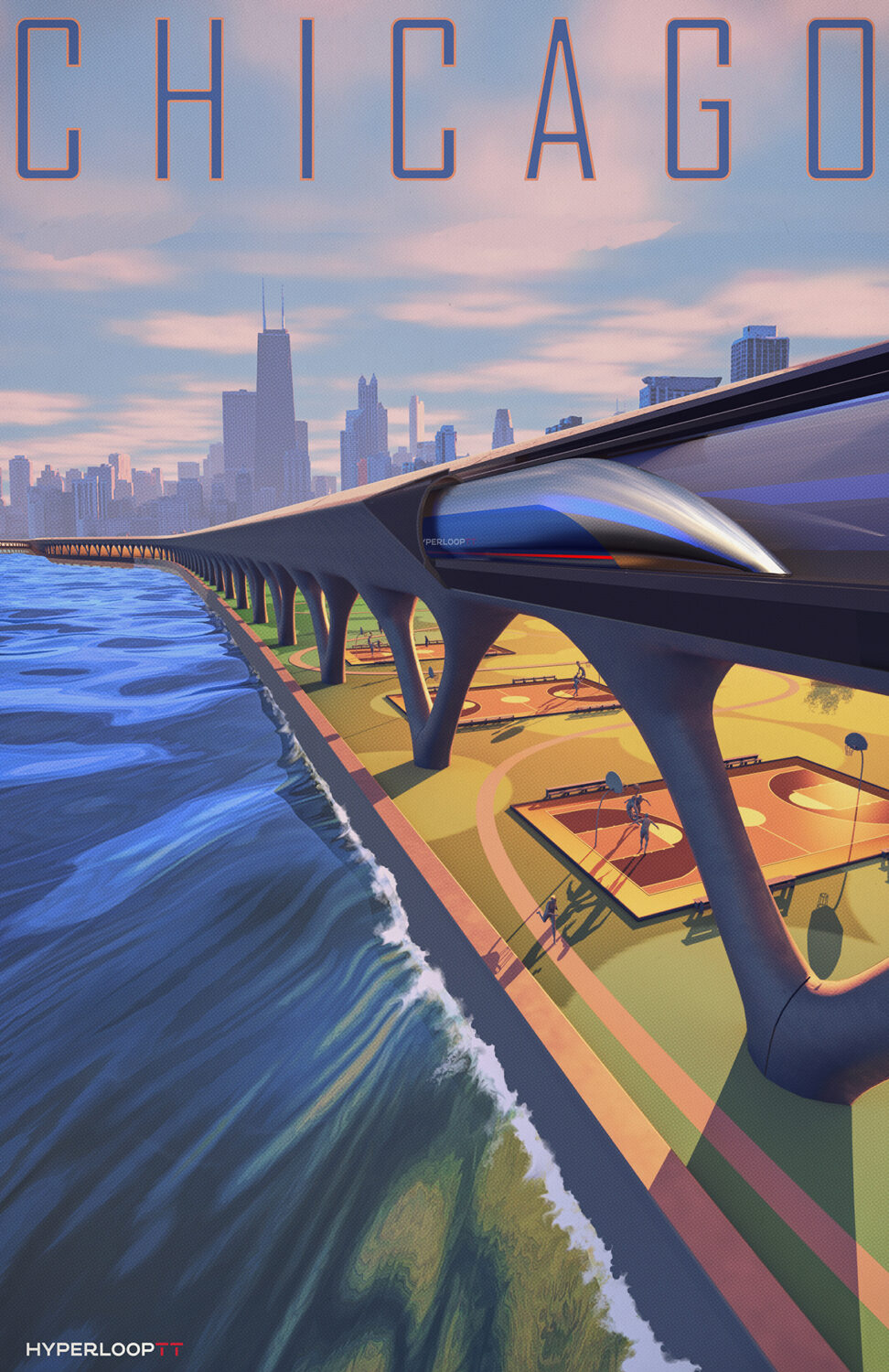NFT travel posters celebrating the world's most advanced hyperloop ...