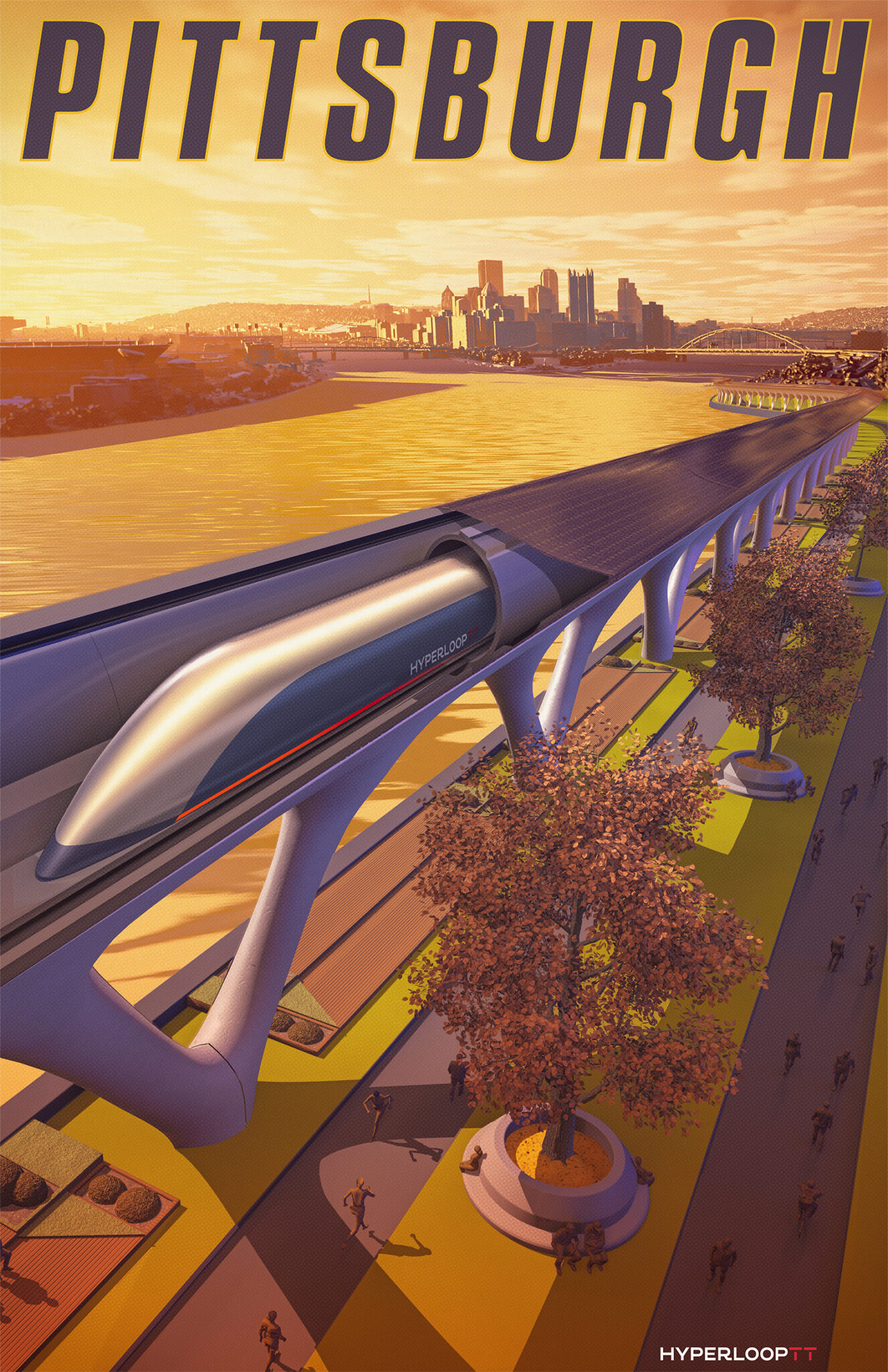 NFT travel posters celebrating the world's most advanced hyperloop ...